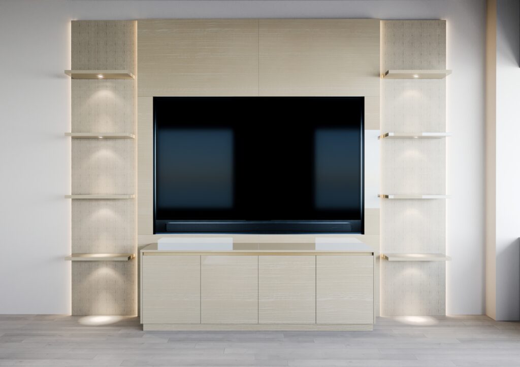Mark + TV Wall Unit - Kinon Surface Design Inc.