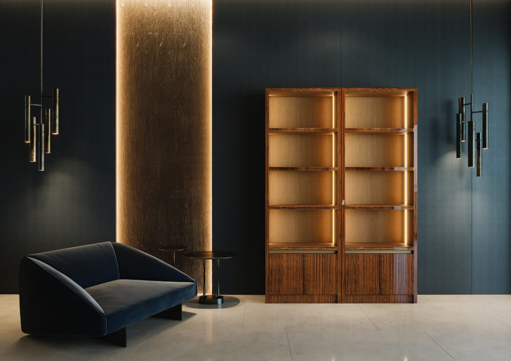 Bookcase Setting #03 - Kinon Surface Design Inc.