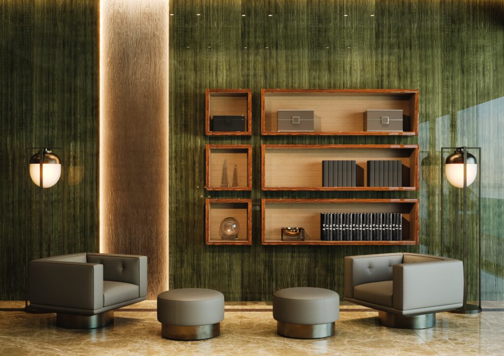 Bookcase Setting #05 - Kinon Surface Design Inc.
