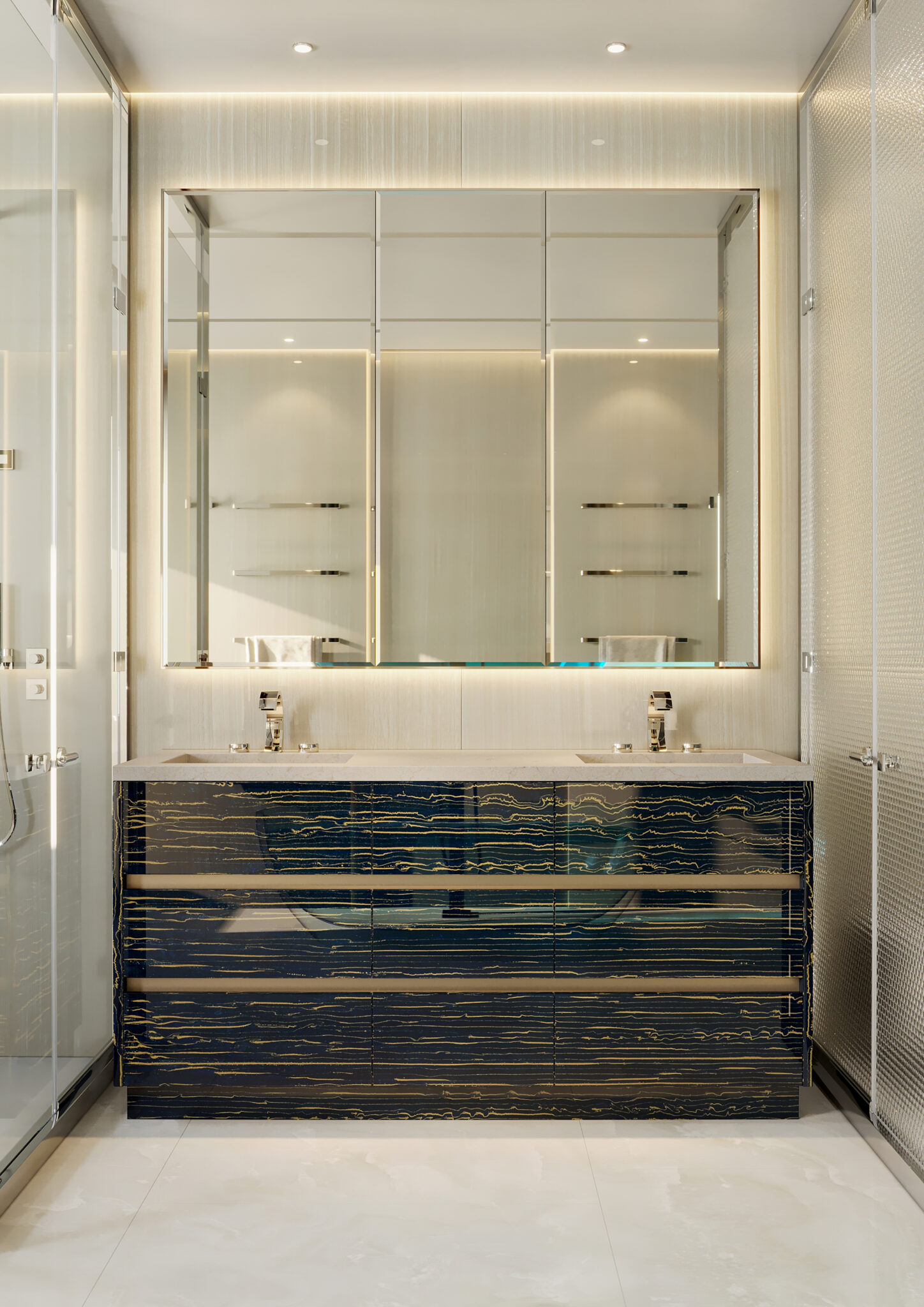 Éva Bathroom Vanity #08 - $13,850.00 Vanity Only - Kinon Surface Design ...